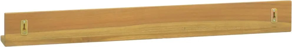 Nástěnné police 2 ks 90 x 10 x 10 cm masivní teakové dřevo 338260