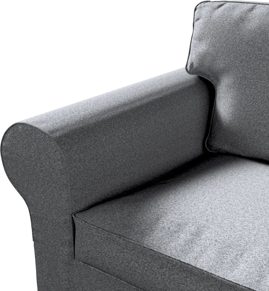 Potah na pohovku IKEA Ektorp 3-místná, nerozkládací barva šedá látka pletený vzor
