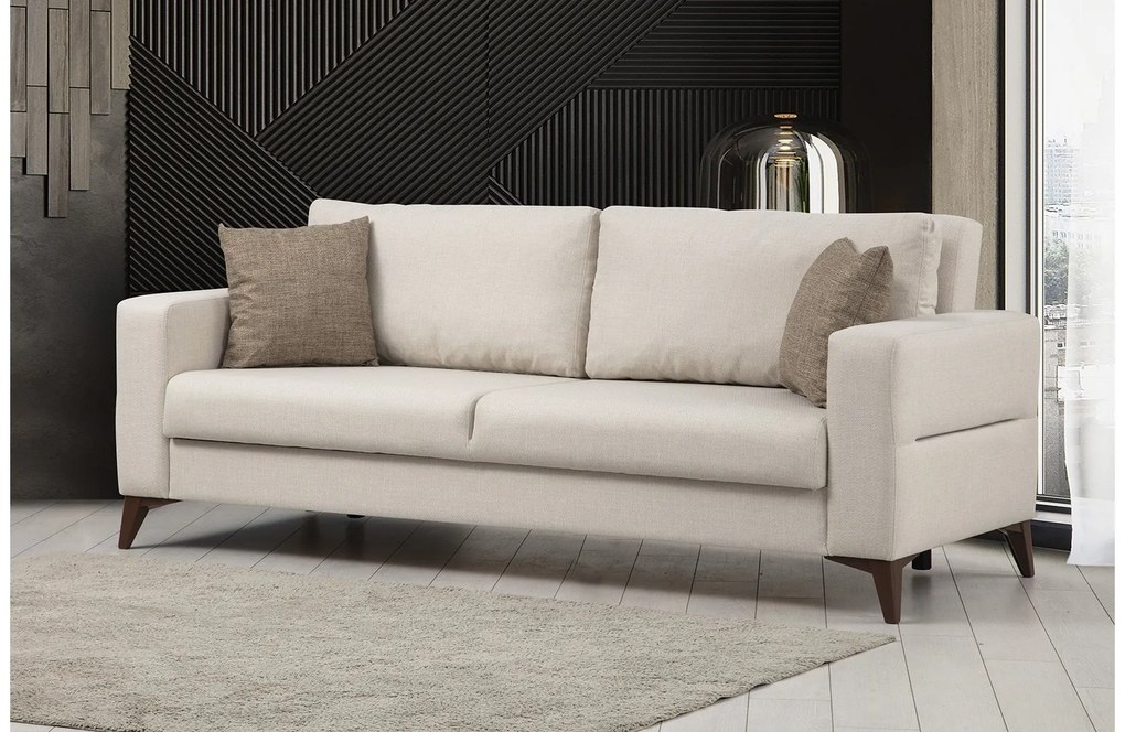 Hanah Home Třímístná pohovka KRISTAL béžová