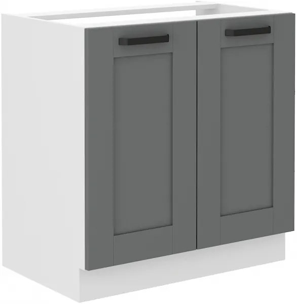 Kuchyňská skříňka LUNA 80 ZL 2F BB korpus: dub artisan, barva dvířek: bílá