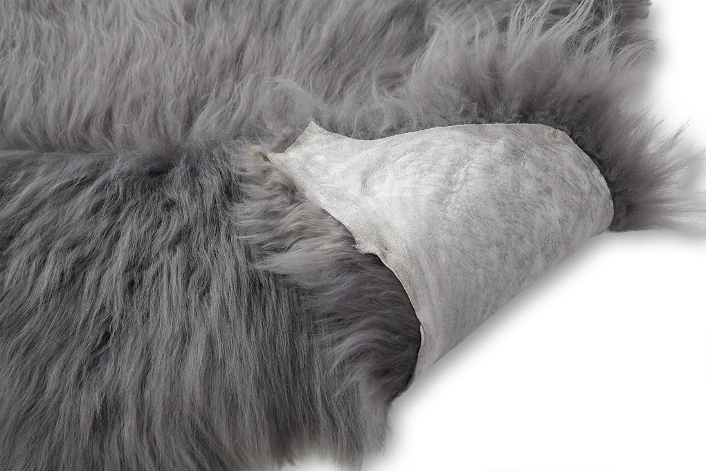 Wooline Ovčí kůže šedá 110 x 70 cm