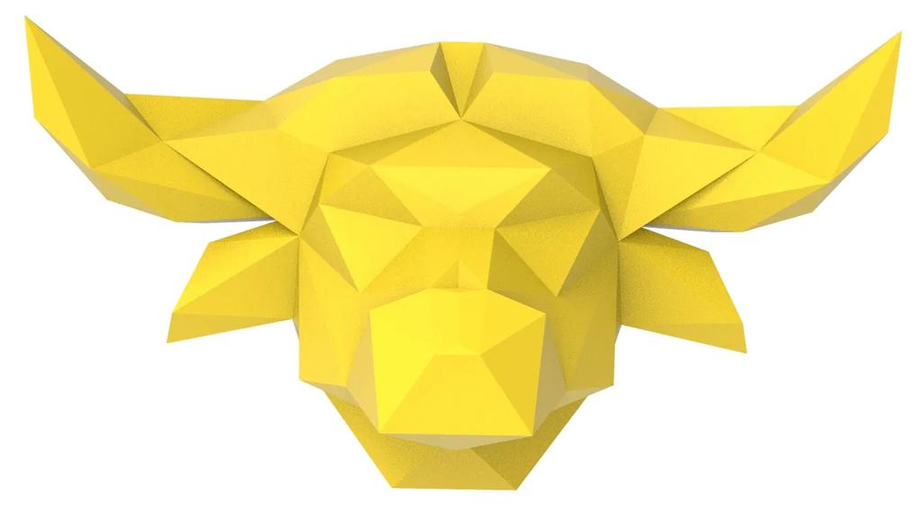 POLLY – Geometrický háček – Buvol Barva: Žlutá, Typ: se samolepkou 3M, Varianta: Kompletní produkt