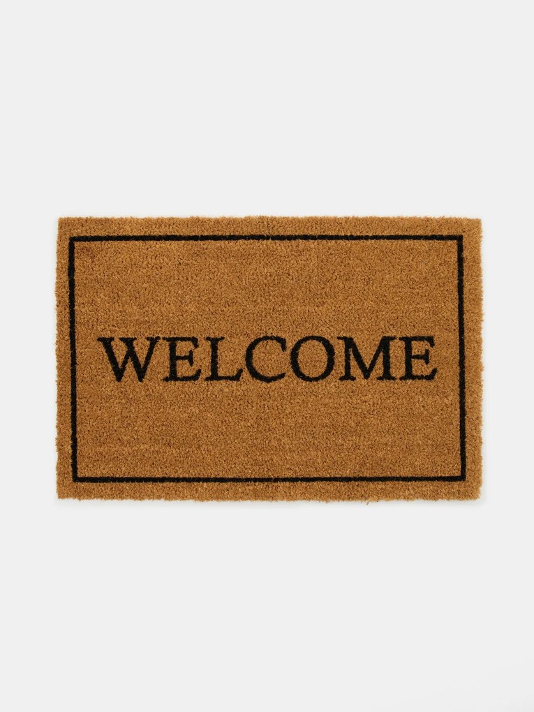 Sinsay - Rohožka s nápisem Welcome - béžová