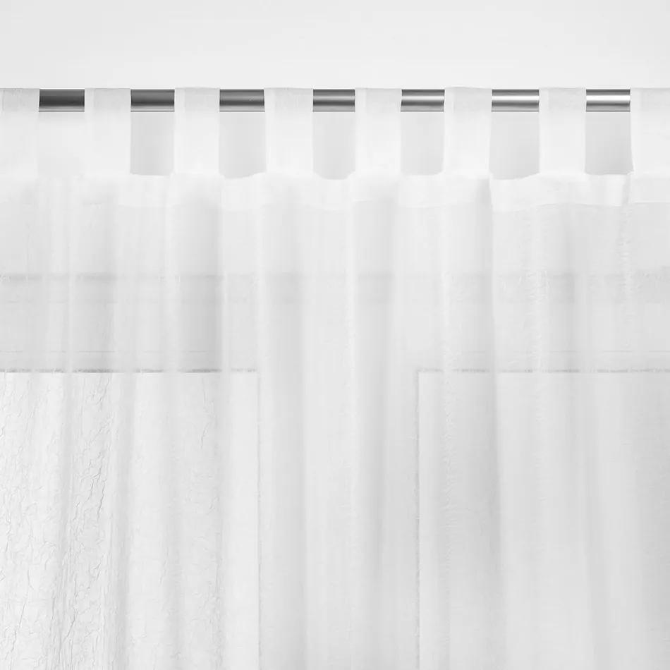 Homede Záclona Kresz Loops, bílá, 140 x 175 cm