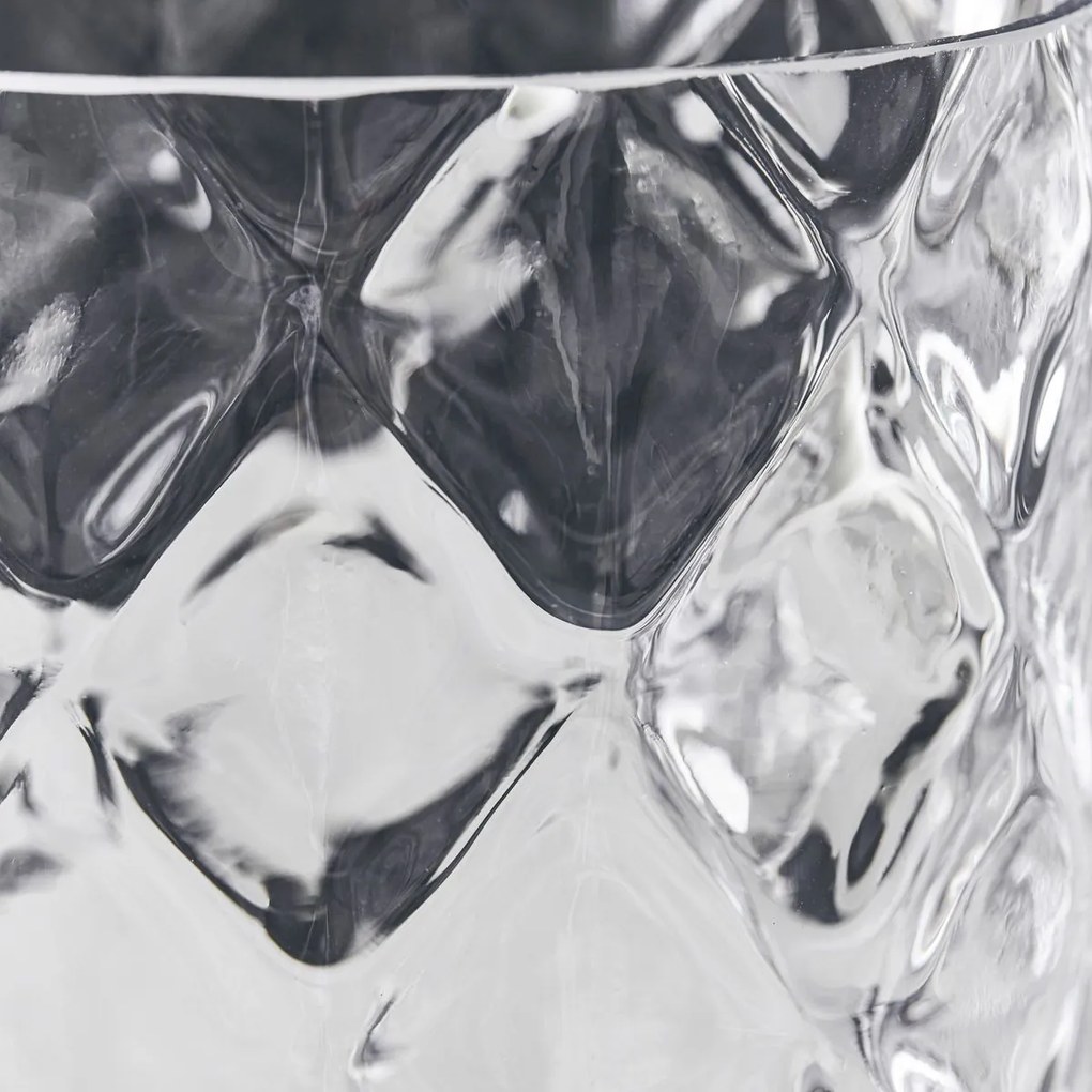 House Doctor Vysoká skleněná váza Bubble Clear, čirá barva, sklo