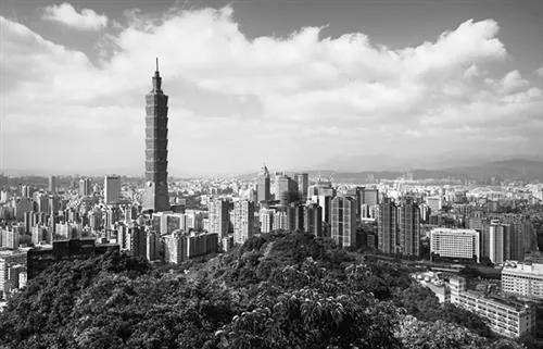 Luxusní vliesové fototapety Taipei - černobílé, rozměr 418,5 cm x 270 cm