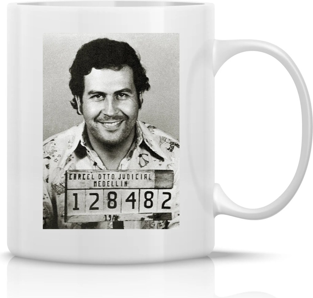 PABLO ESCOBAR - klasický bílý keramický hrníček 300 ml