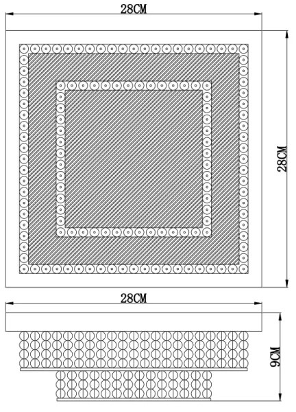 Globo 48214-16 - LED Stropní svítidlo CAKE LED/16W/230V