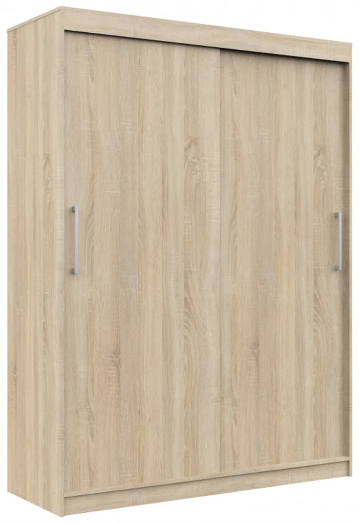 Šatní skříň posuvná 150 cm CLP MONO dub sonoma