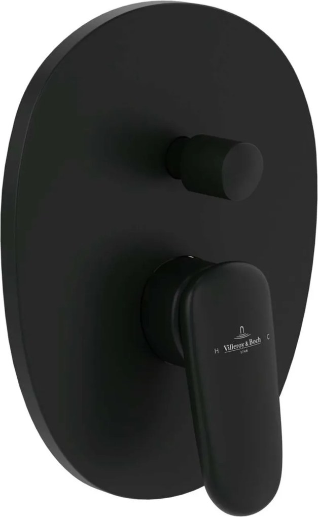 Villeroy & Boch Antao - Baterie pod omítku, pro 2 spotřebiče, matná černá TVT111001000K5
