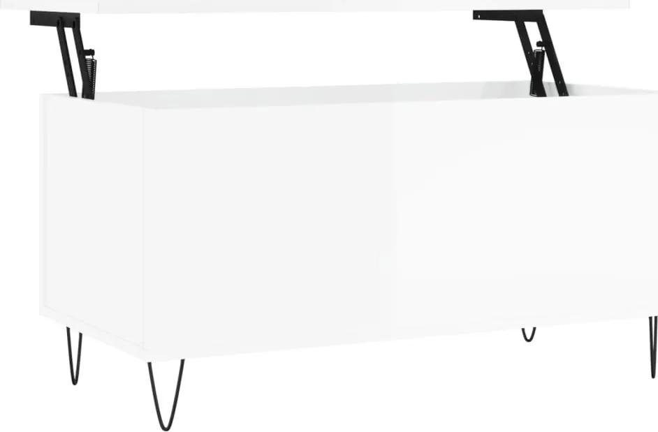 vidaXL Konferenční stolek 90 x 44,5 x 45 cm kompozitní dřevo [830974] Barva: Betonová šedá