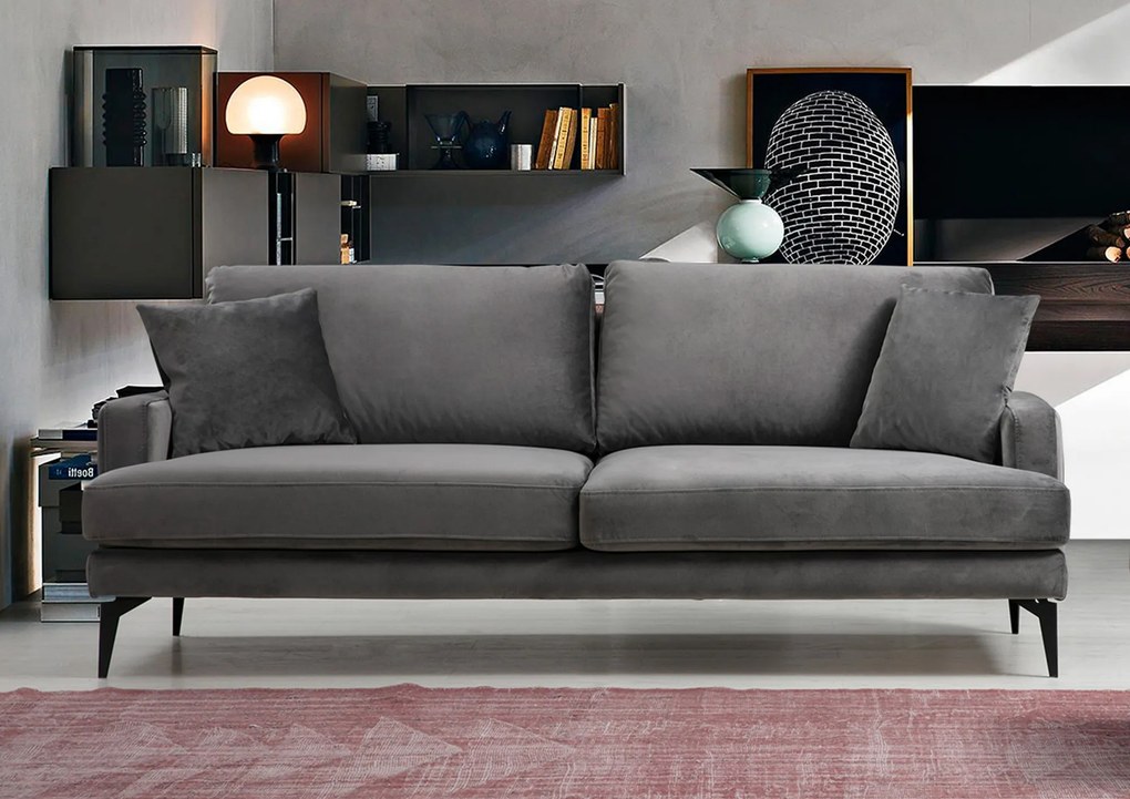 Atelier del sofa třímístná pohovka PAPIRA šedá 560ARE1309