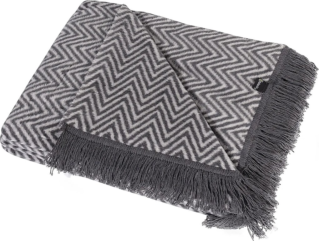 Deka Cotton Cloud 150x200cm Grey Chevron