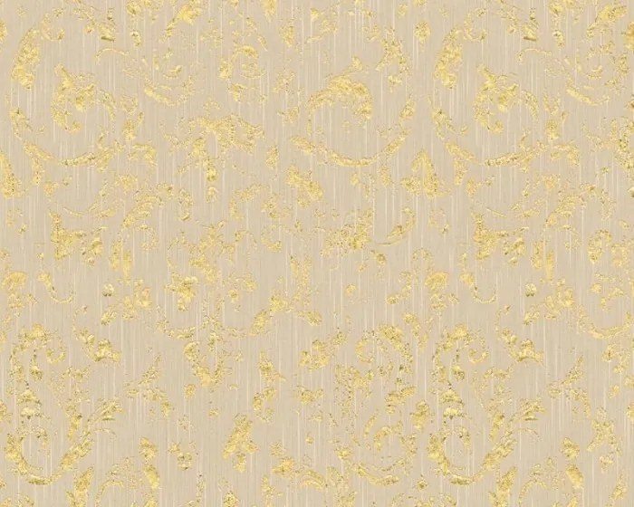 A.S. Création | 30660-2 tapety na zeď Metallic Silk | 0,53 x 10,05 m | béžová,  zlatá