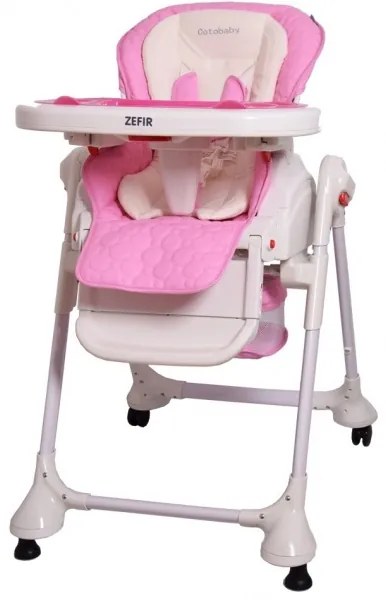 Coto baby Coto Baby Jídelní židlička a houpačka 2v1 Zefir 2019 - růžova