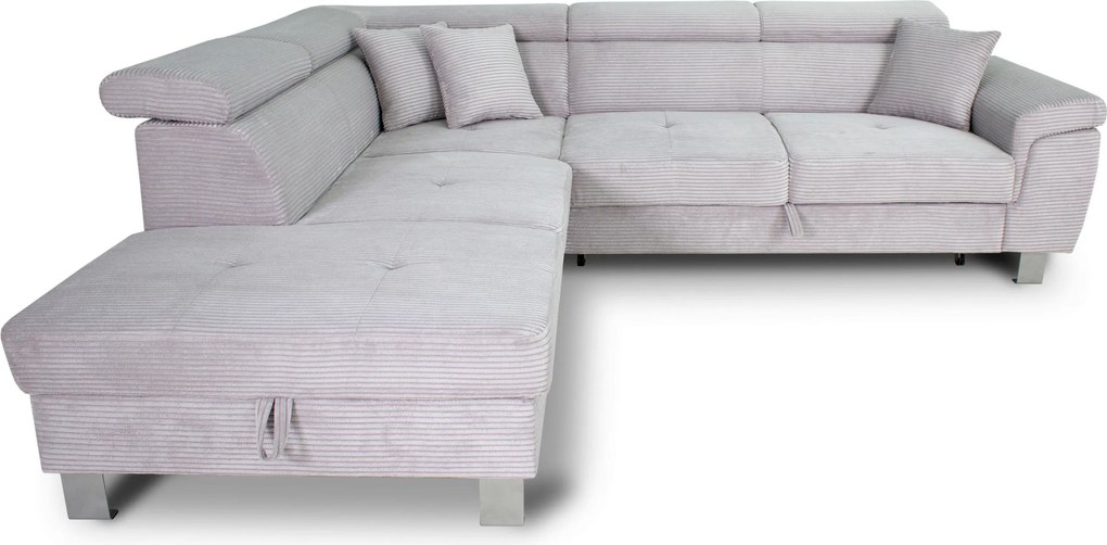XXXLutz ROHOVÁ SEDAČKA, textil, světle šedá Xora - Sedací soupravy - 002991004401