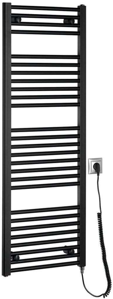 Aqualine - Topné těleso 45x132 cm, 400 W, matná černá ILE34TB
