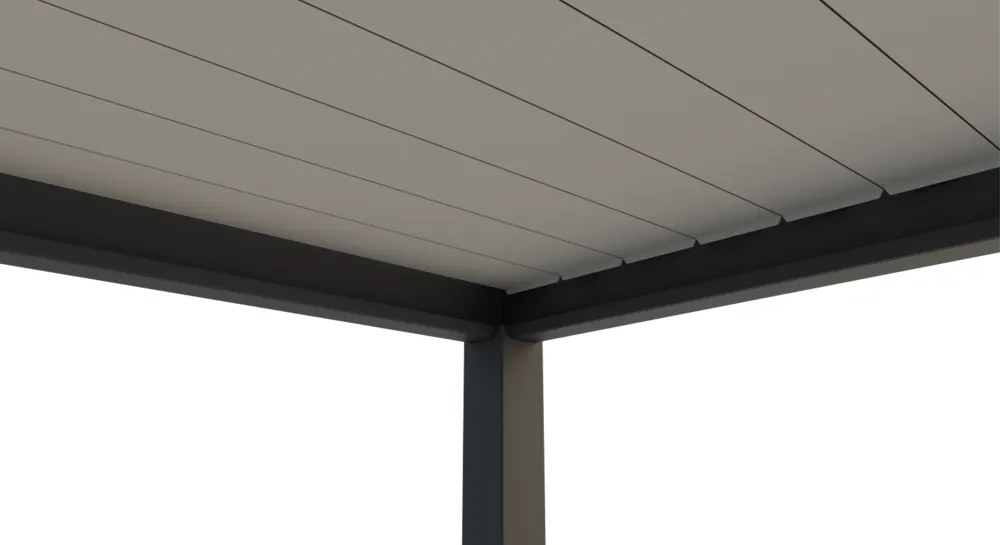 Bioklimatická pergola INTRO PLUS 6x3 m ke stěně Rojaplast