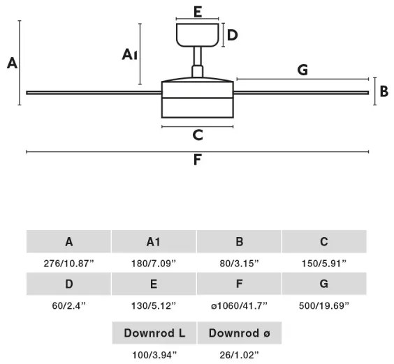 FARO 34288-1TW-LED Stmív. ventilátor CRUISER S LED/20W/230V 2700/4000/6500K + DO
