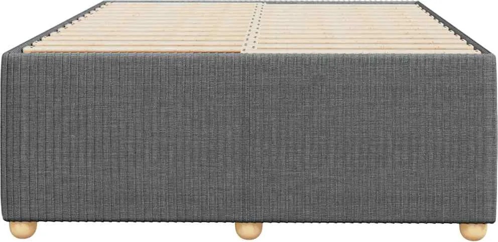 Rám postele bez matrace tmavě šedá 120 x 200 cm textil 3284929