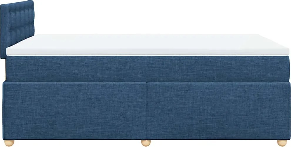 Box spring postel s matrací černá 120x190 cm textil 3286639