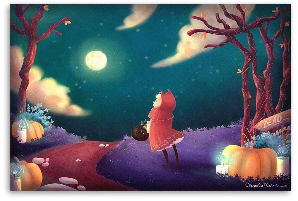 Gario Obraz na plátně Červená Karkulka - Daniela Herrera Rozměry: 60 x 40 cm