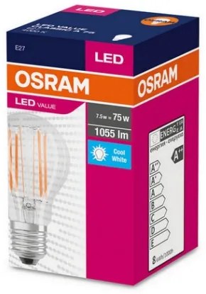 LED žárovka OSRAM VALUE CLASSIC A E27 7,5W 4000K