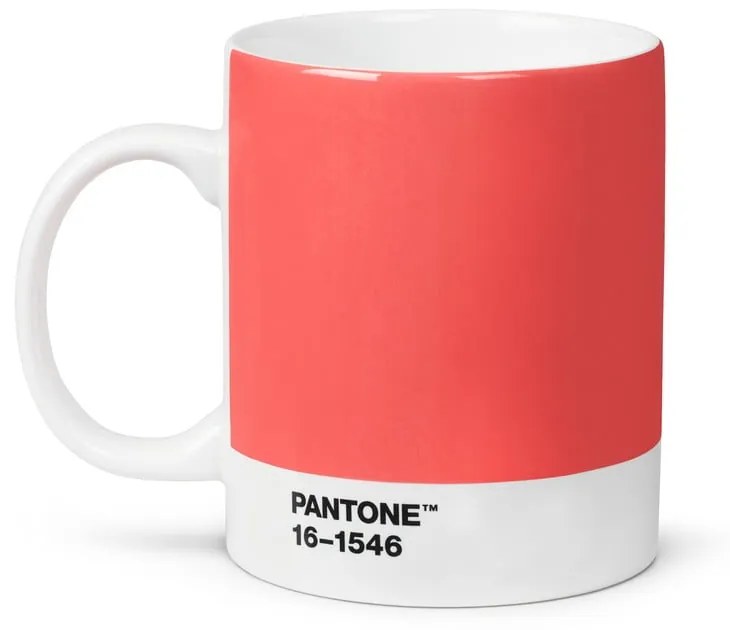 Růžový keramický hrnek 375 ml Living Coral 16-1546 – Pantone