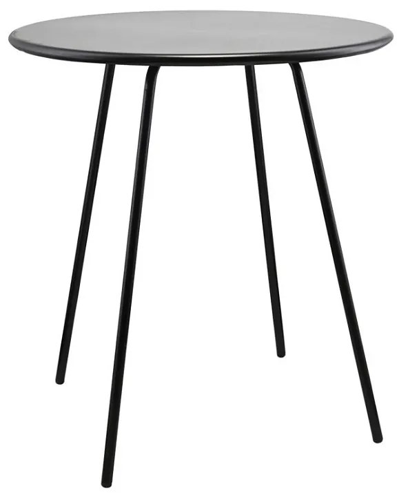House Doctor Černý kovový odkládací stolek PI Series 75 cm
