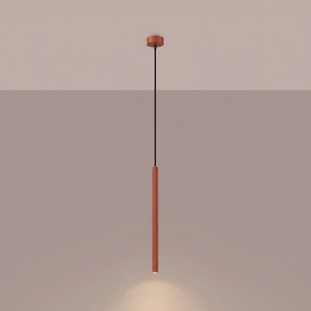 Sollux Lighting Závěsné svítidlo ARCHE 1 okrově červené