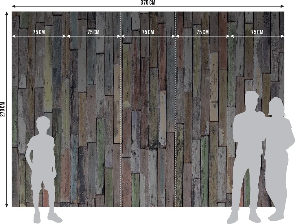 Fototapeta na míru Dřevěný Obklad | Vliesová fototapeta na zed' | DFTNS2478