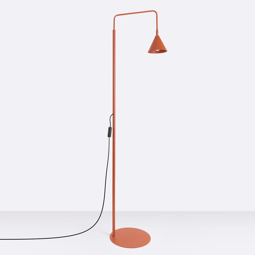 Sollux Lighting Stojací lampa NOX okrově červená