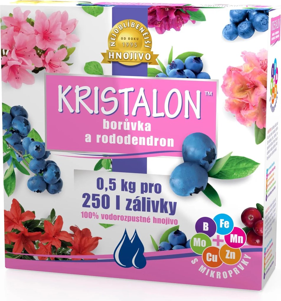 KRISTALON Krystalické hnojivo Borůvky a rododendron 500 g