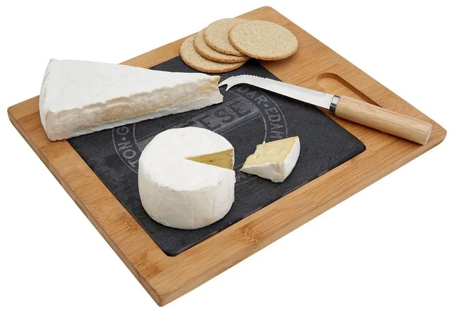 Set bambusového prkénka a nože na sýr Premier Housewares Cheese