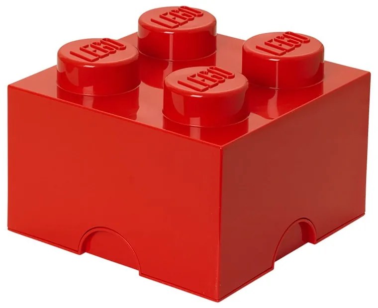 Červený úložný box čtverec LEGO® Biano.cz