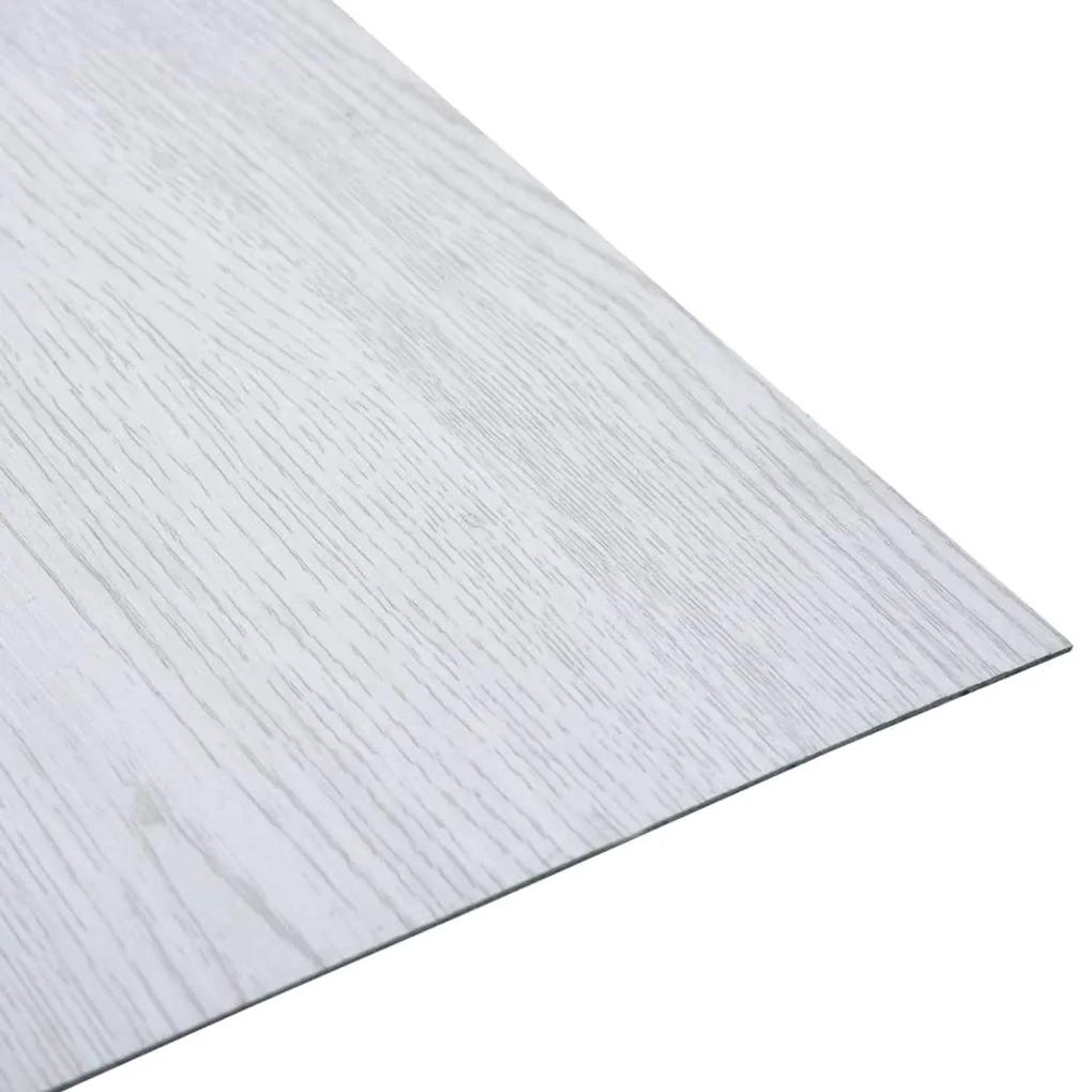 Samolepicí podlahové desky 5,11 m² PVC bílé,  146239