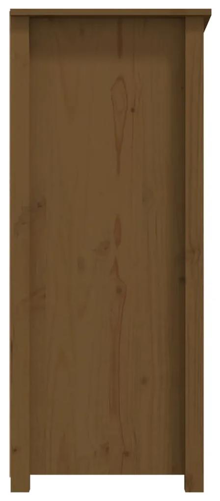 Příborník medově hnědý 83 x 41,5 x 100 cm masivní borové dřevo,  821515