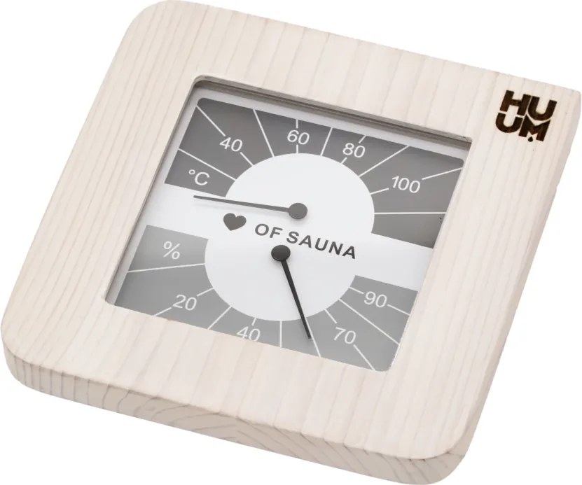 HUUM teploměr s vlhkoměrem do sauny TASA, white