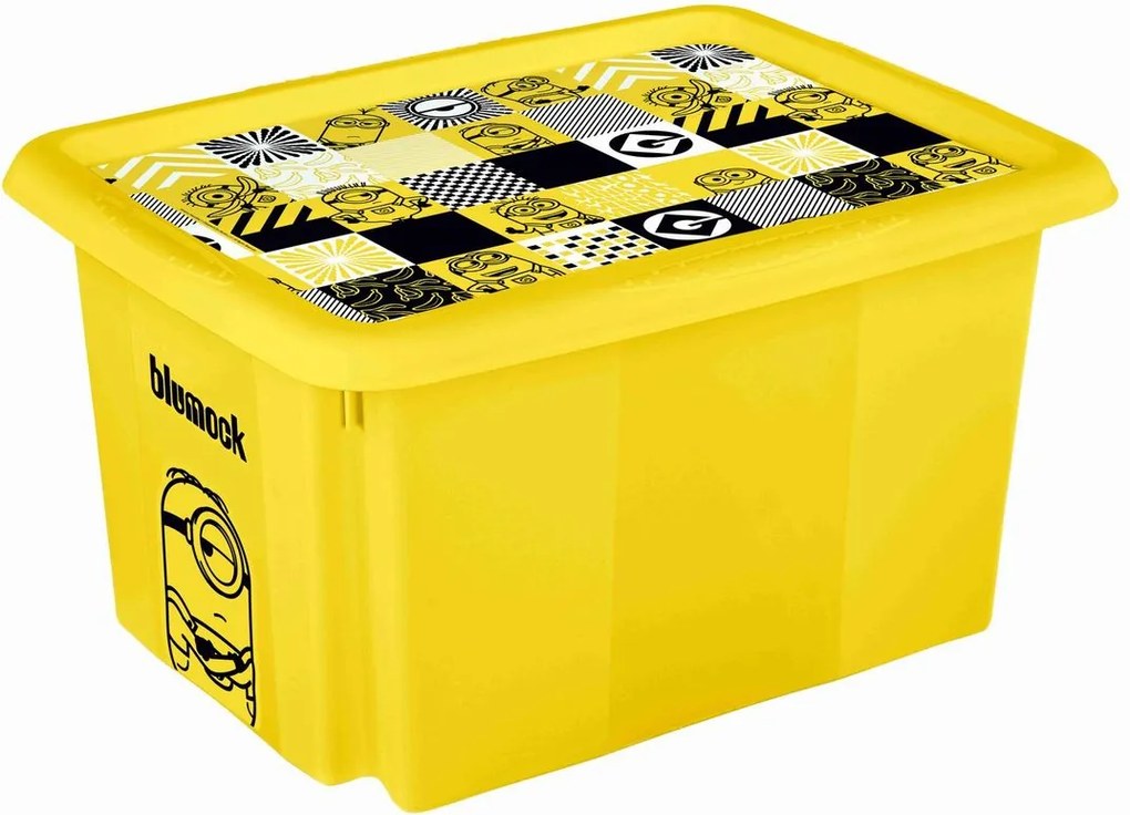 Keeeper Mimoni Dětský úložný box, 38 × 29,5 × 20,5 cm, 15 l, žlutý