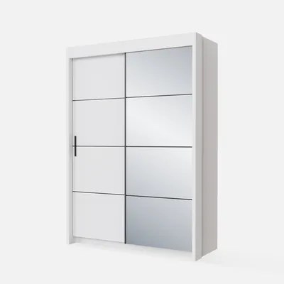 Zrcadlová skříň s posuvnými dveřmi 150 cm OTIS bílá