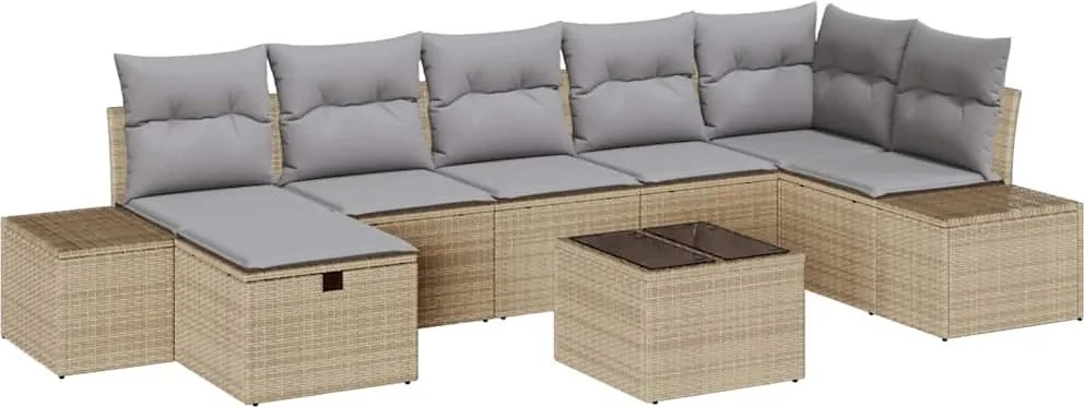 Set pohovek 7 ks polyratan 3360741