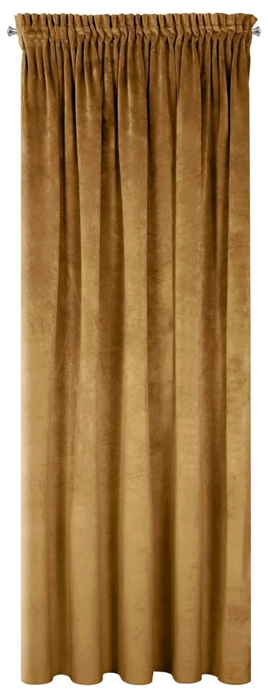 ZATEMŇOVACÍ ZÁVĚS NA PÁSCE RIA 140X270 CM MEDOVÁ