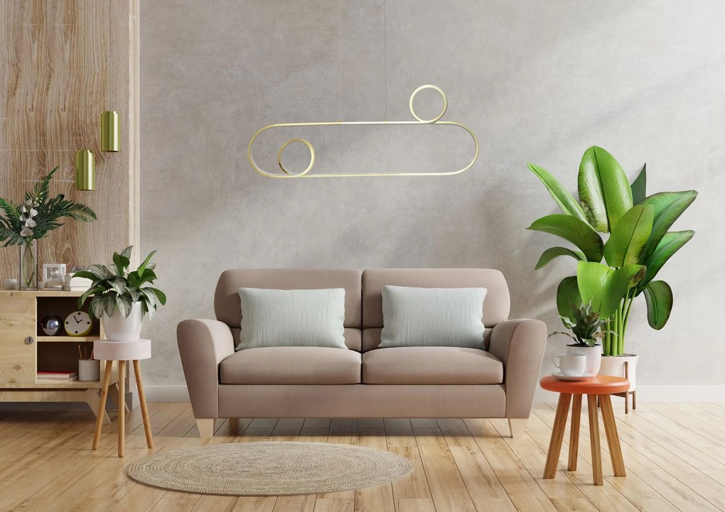 Toolight - LED závěsné svítidlo APP809-CP GOLD, zlatá, OSW-09850