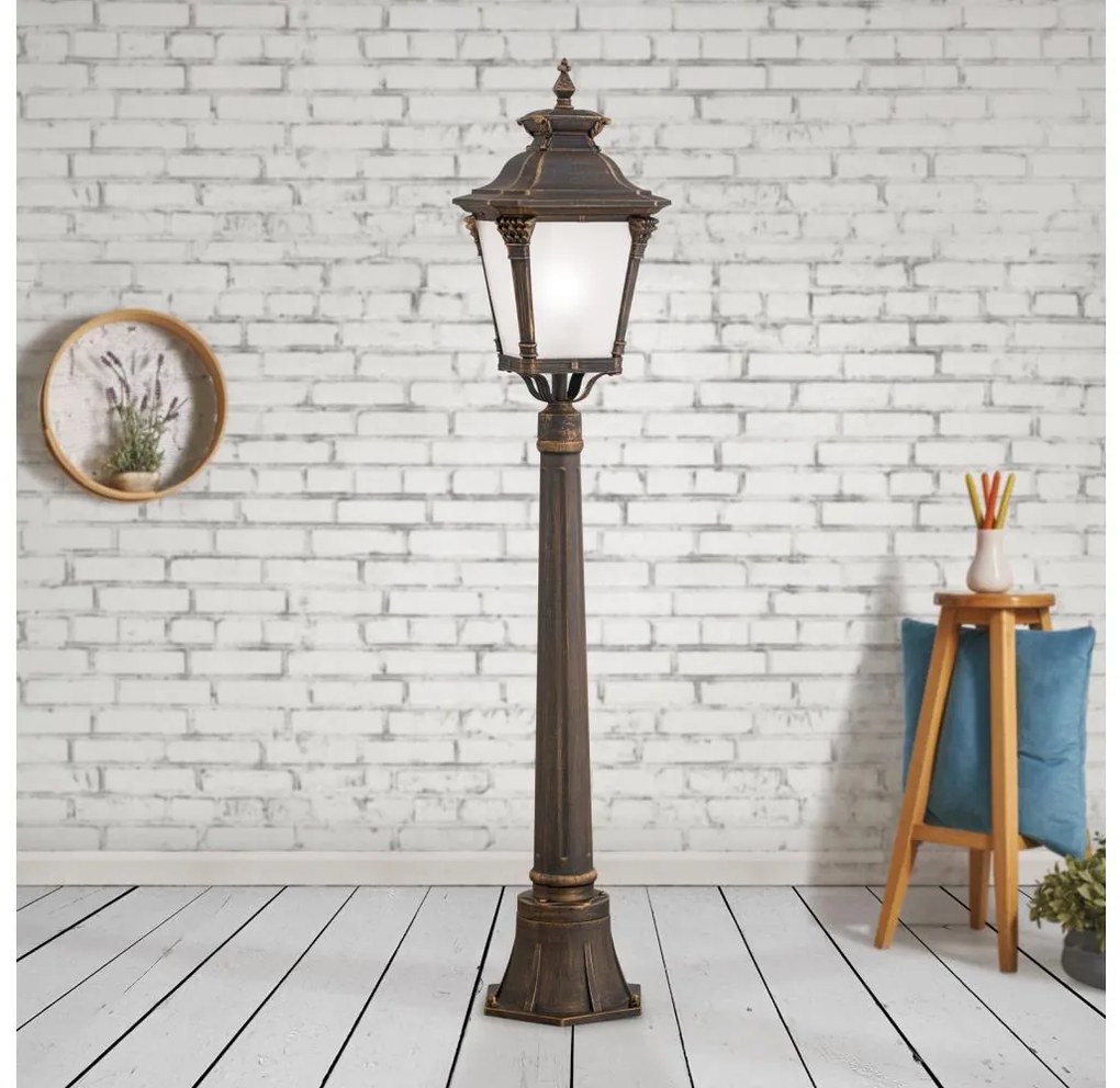 Orion - Venkovní lampa AIKO 1xE27/60W/230V 115 cm IP23 bronz/patina