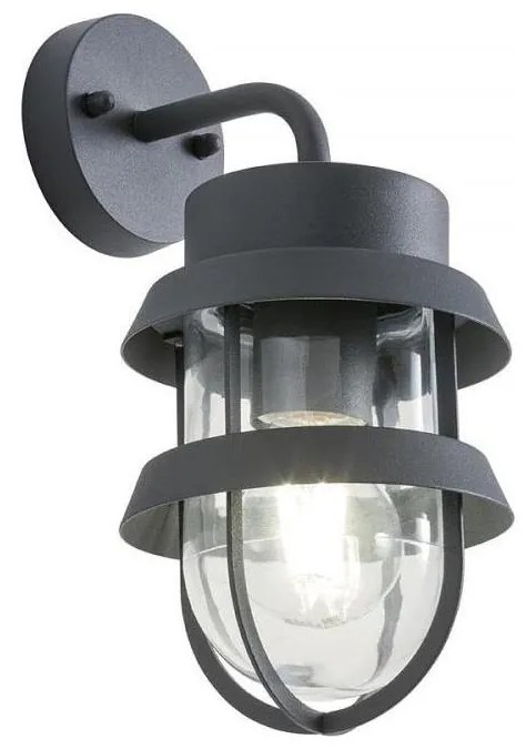 Redo 9498 - Venkovní nástěnná lampa CLAUT 1xE27/42W/230V IP44 antracit