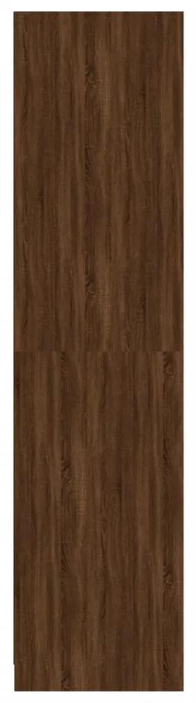 Šatní skříň hnědý dub 100 x 50 x 200 cm kompozitní dřevo,  826616