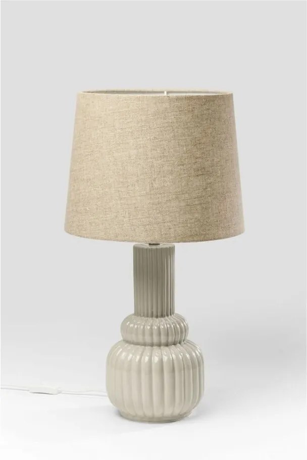 Šedá stolní lampa Kare Design Cosy