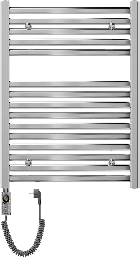 Mexen Helios, elektrické topné těleso 800x600 mm + topná tyč 600 W, chromová, W103-0800-600-2600-01