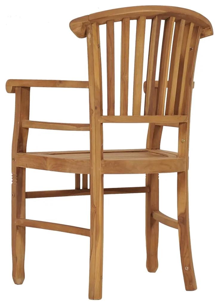 Zahradní židle 2 ks masivní teakové dřevo,  49432