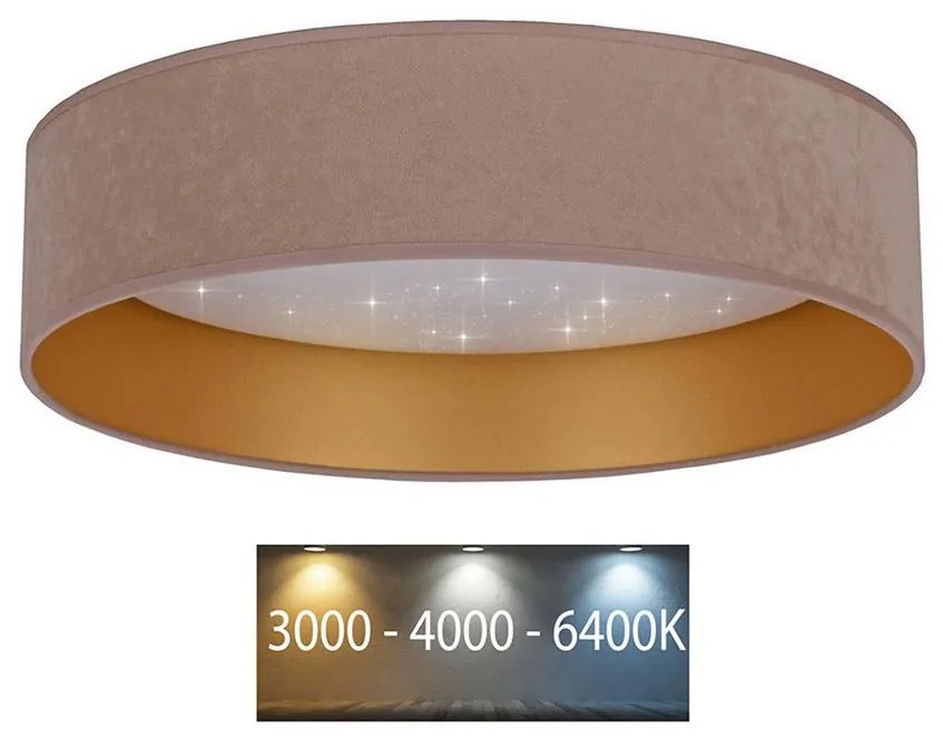 Brilagi Brilagi - LED Stropní svítidlo VELVET STAR LED/24W/230V pr. 40 cm  béžová/zlatá BG0306